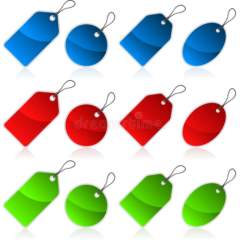 Shiny Price Tags stock vector. Illustration of bargain - 17201459
