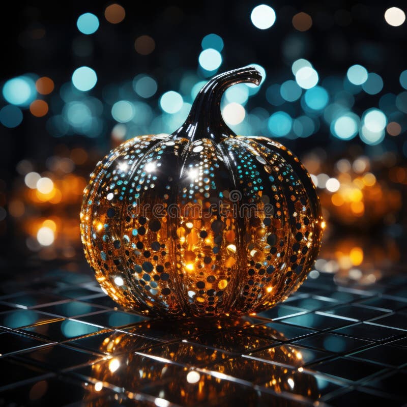 Shiny Pumpkin 2 stock image. Image of fancy, seasonal - 33656249