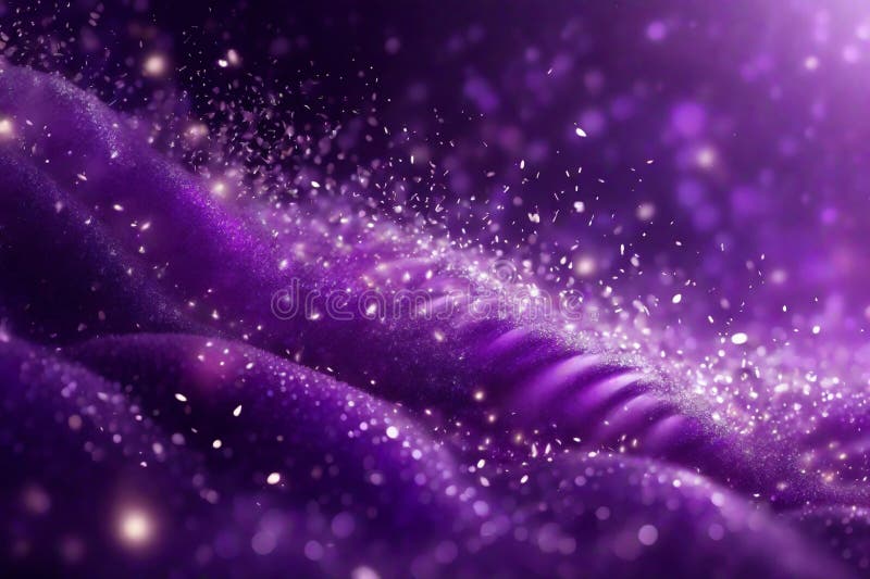Shiny Purple Graphics with Bokeh Space for Text Stock Illustration ...