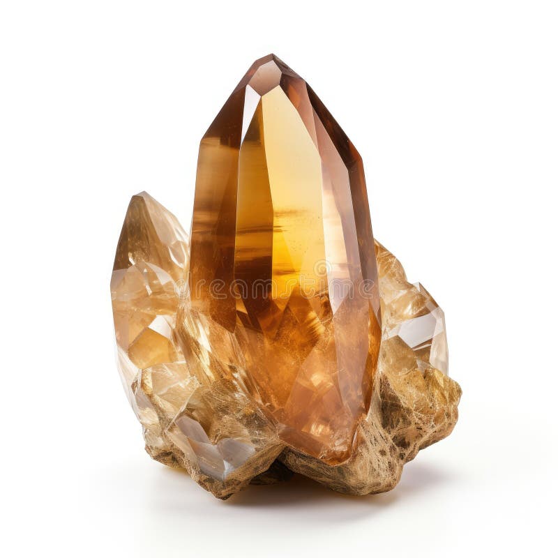 A Shiny Quartz Nugget with a Smooth, Glossy Surface and a Clear ...