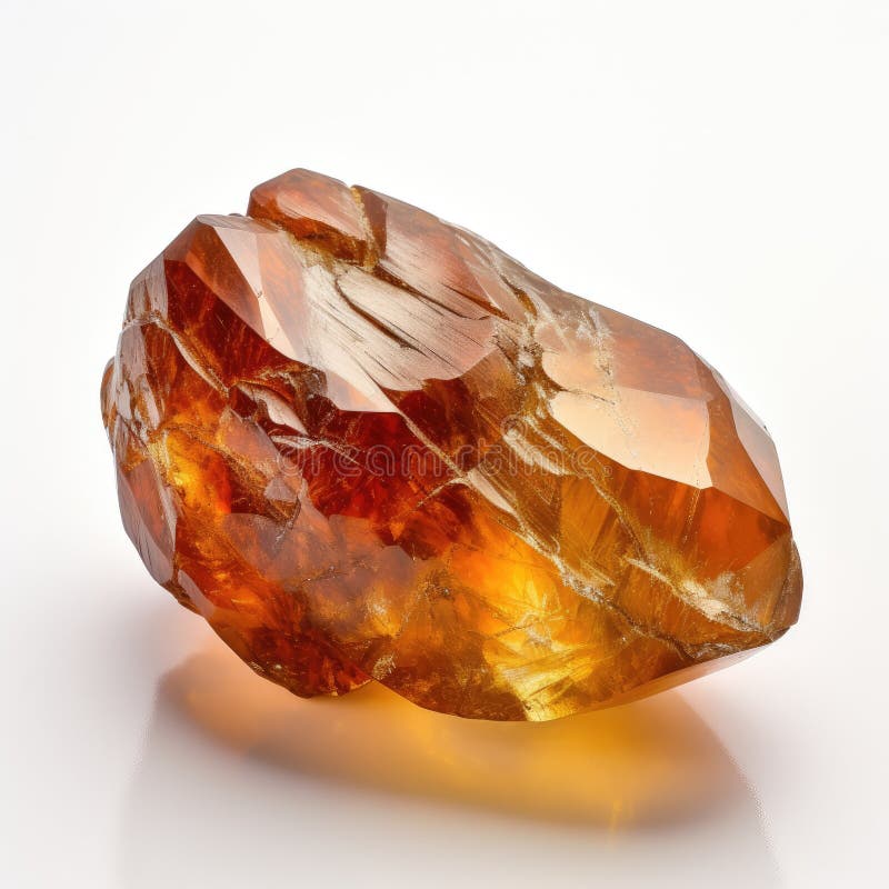 A Shiny Quartz Nugget with a Smooth, Glossy Surface and a Clear ...
