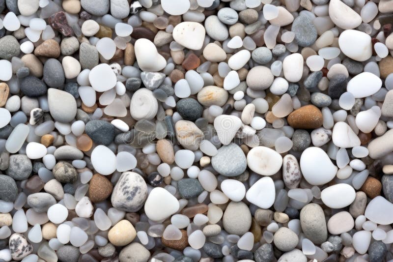 Shiny Quartz Pebbles Texture Stock Image - Image of pattern, mineral ...