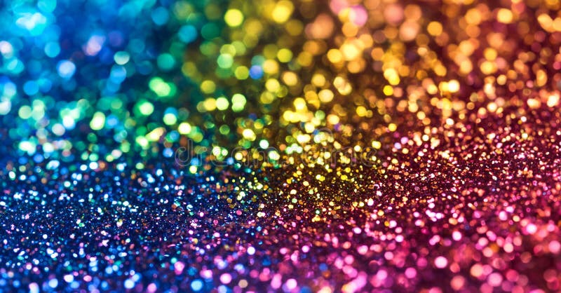 Shiny Rainbow Glitter Background Stock Illustration - Illustration of ...