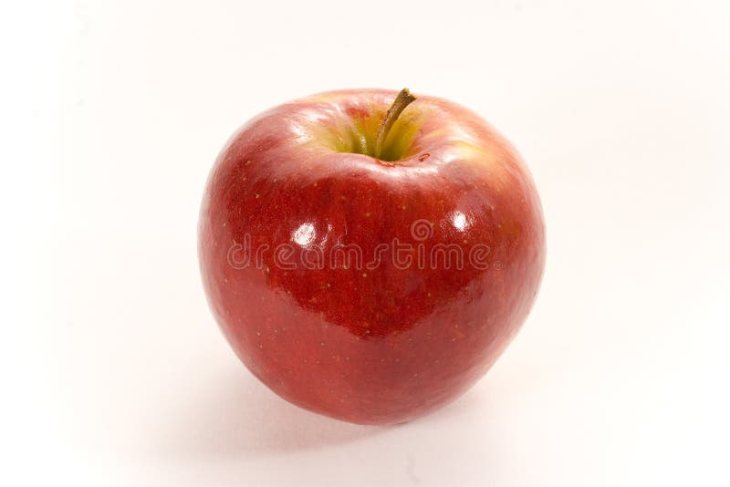 Shiny red apple w path stock image. Image of delicious - 4676957