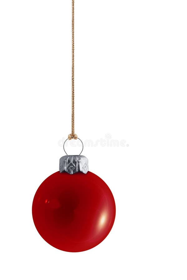 Shiny Red Christmas Bauble stock image. Image of exploitation - 10724707