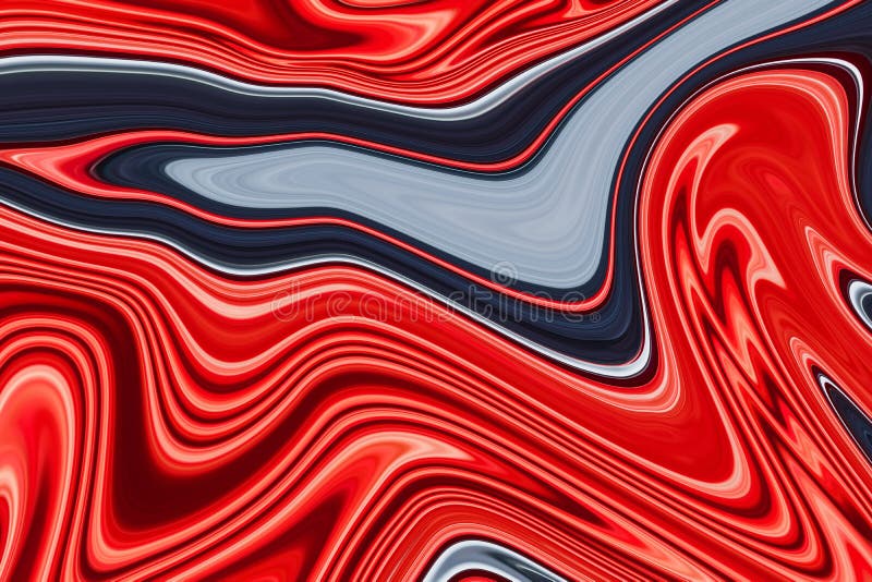 Shiny Red Color Wavy Abstract Marble Texture Background Stock Image ...