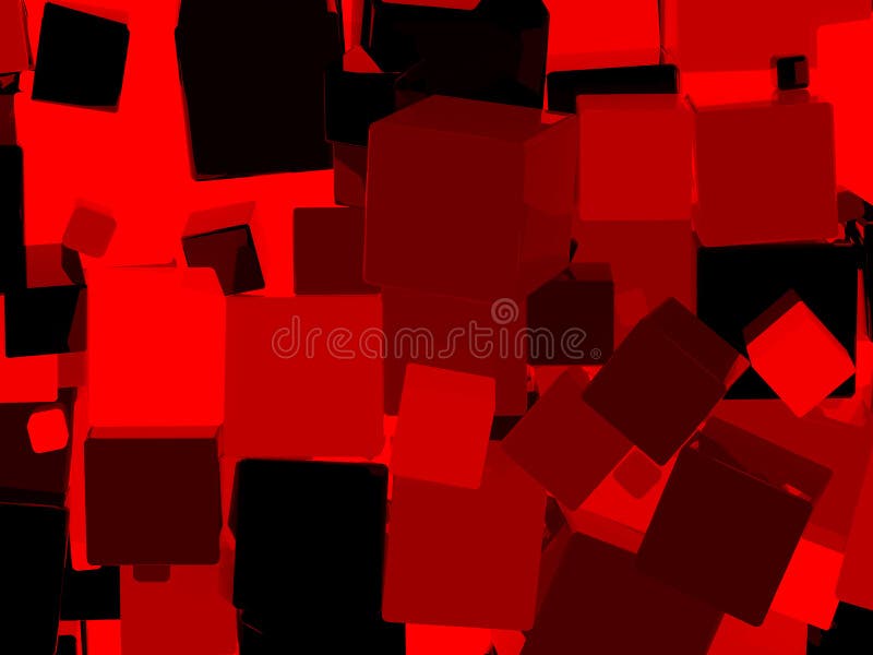 Shiny red cube background stock illustration. Illustration of light ...