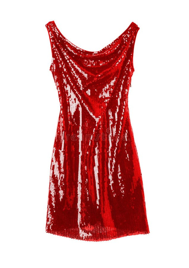 Shiny red evening dress stock image. Image of beautiful - 13170201