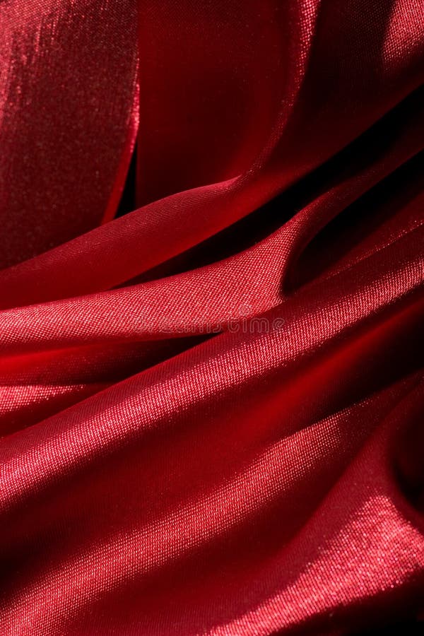 Shiny red fabric folds stock photo. Image of royal, abstract - 11869948