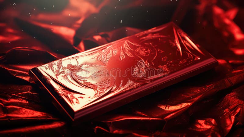 Shiny red foil stock illustration. Illustration of foil - 368717708