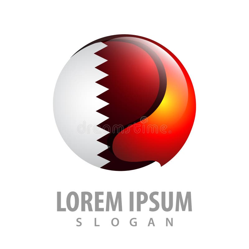 Shiny Red Glow Sphere Logo Concept Design. Symbol Graphic Template Element Vector Stock Vector ...