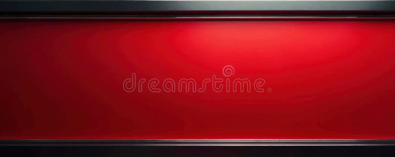 Shiny Red Metallic Surface, Black Frame, Silver Lines , Surface, Design ...