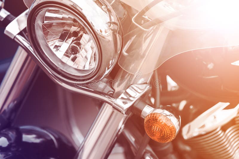 Shiny red motorcycle stock photo. Image of control, signals - 127451546