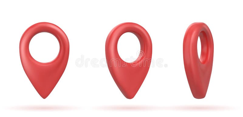 Shiny Red Realistic Map Pointers Vector Set in Various Angles. Web ... Shiny Red Realistic Map Pointers Vector Set in Various Angles. Web ...