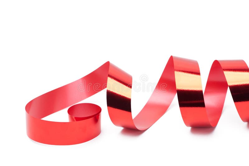 Shiny Red Ribbon for Gift Wrapping Stock Image - Image of decorative ...