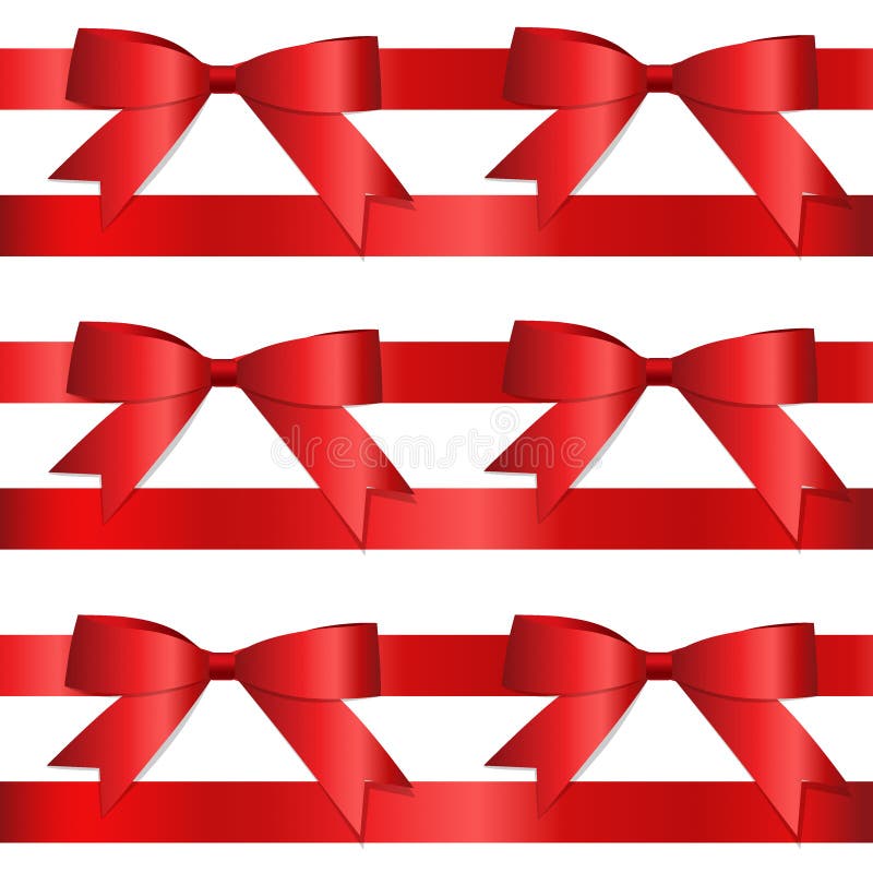 Shiny Red Ribbon. Vector Illustration Stock Vector - Illustration of ...