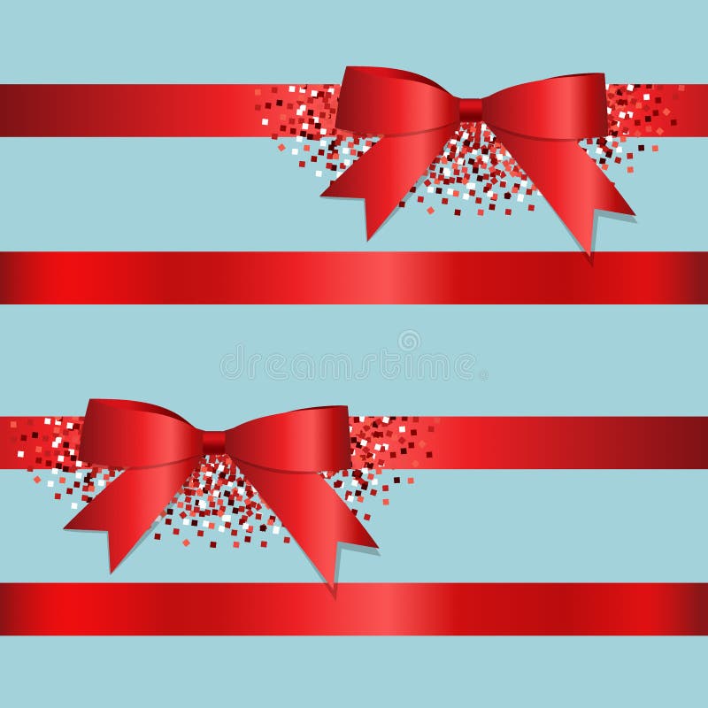 Shiny Red Ribbon. Vector Illustration Stock Vector - Illustration of ...