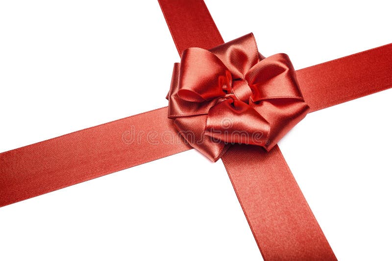 Shiny red satin ribbon stock photo. Image of satin, festive - 82766800
