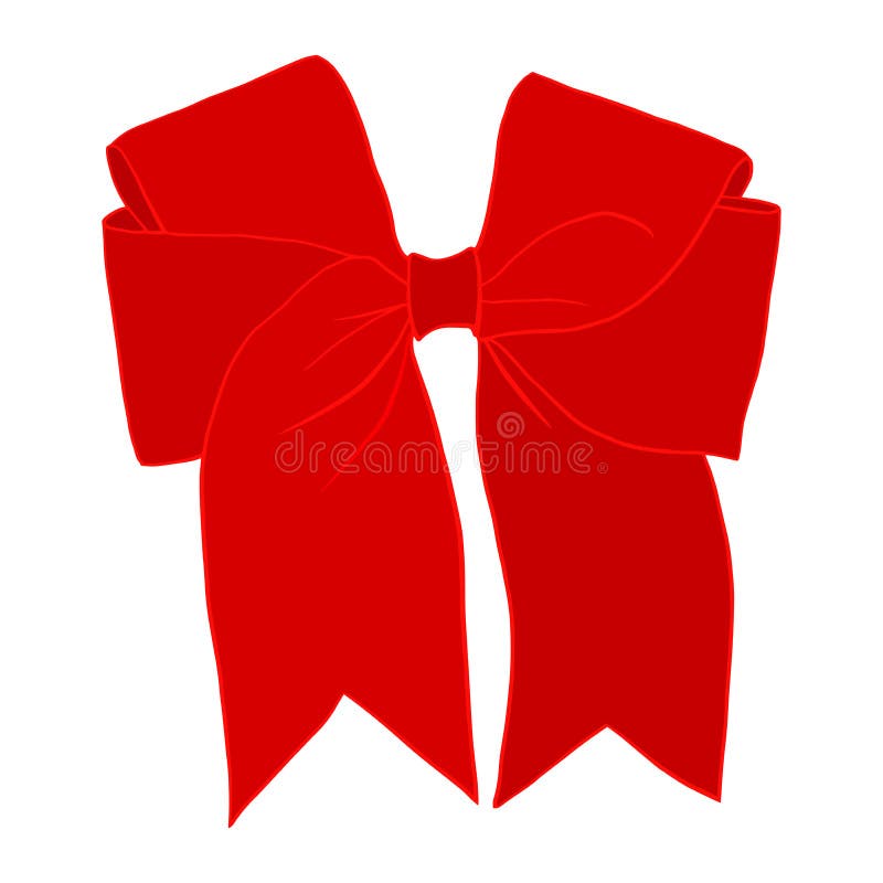 Shiny Red Satin Ribbon on White Background Stock Vector - Illustration ...