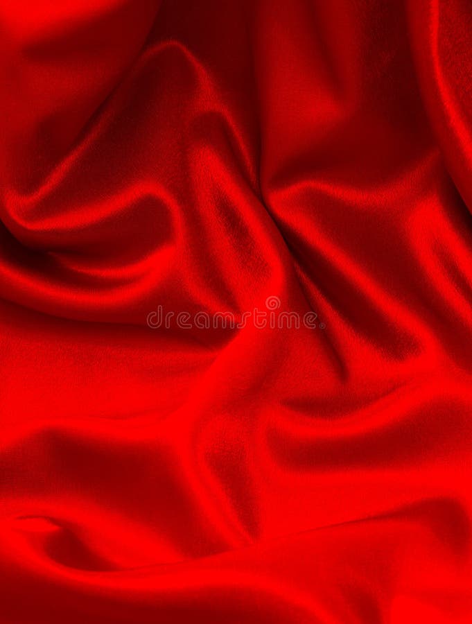 Shiny Red Silk Fabric Background Stock Image - Image of material ...
