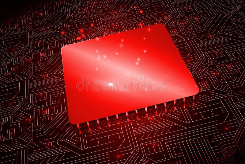 Shiny Red Square on Black Background Stock Illustration - Illustration ...