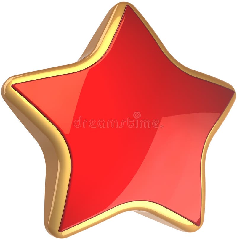 Shiny Red Star Stylish Success Symbol Stock Illustration - Illustration ...