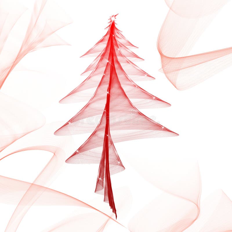 Shiny red tree stock illustration. Illustration of glowing - 48062767