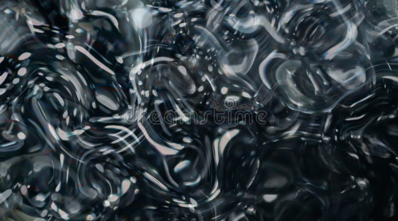 Shiny Reflection Liquid on Black Background Stock Photo - Image of ...