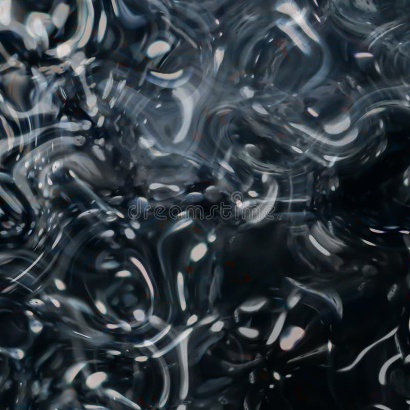 Shiny Reflection Liquid on Black Background Stock Image - Image of ...