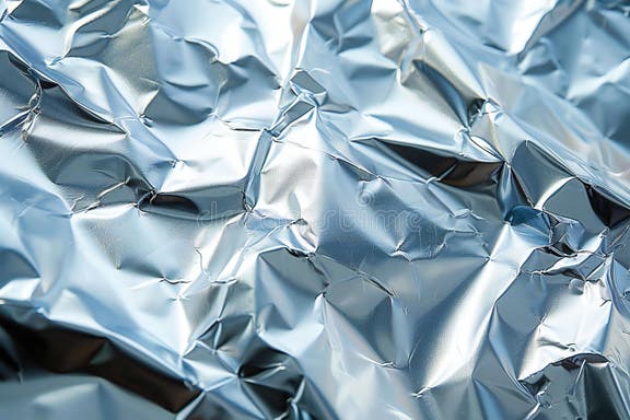 A Shiny, Reflective Silver Foil Texture for Use As an Abstract ...
