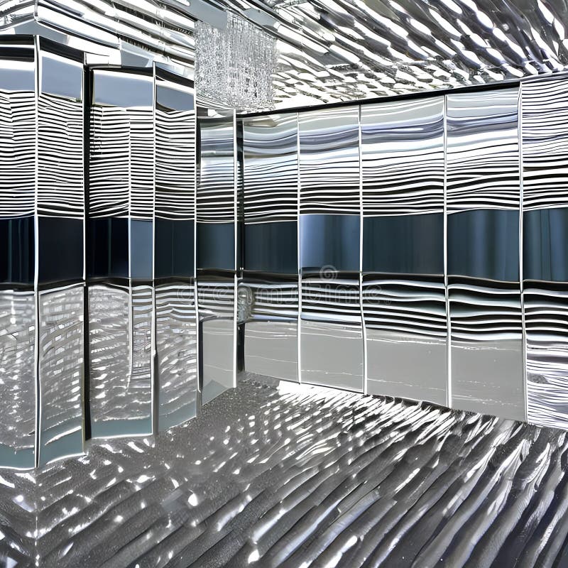 A Shiny and Reflective Texture with Mirrored Surfaces and Polished ...