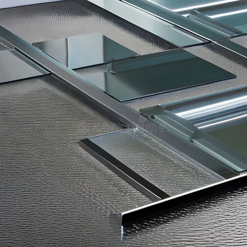 A Shiny and Reflective Texture with Polished Chrome and Glass Surfaces4 ...