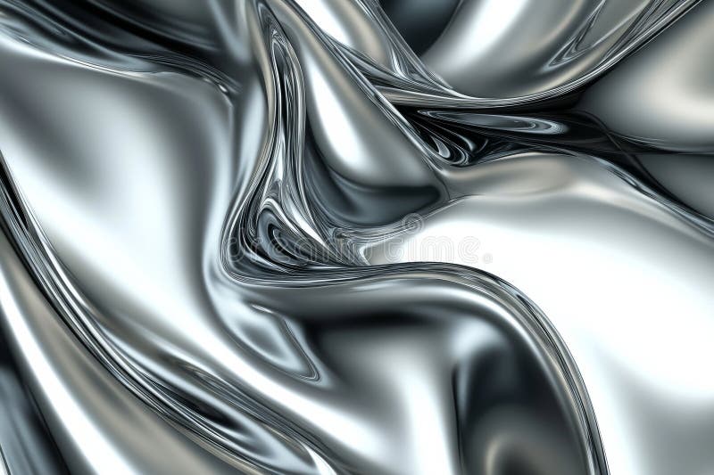 A Shiny, Reflective Titanium Background with Gradients of Silver and ...