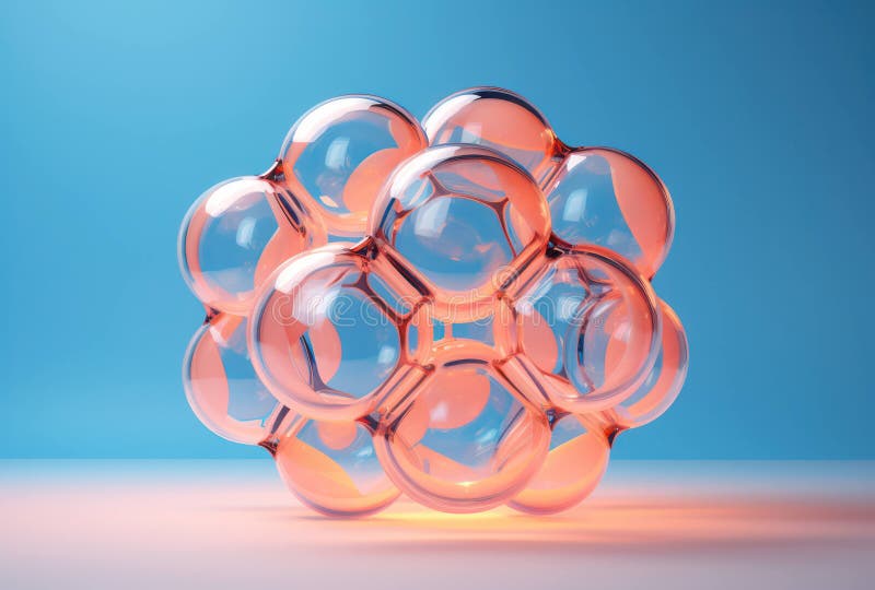 Shiny Research Glossy Science Molecular Three-dimensional Education ...