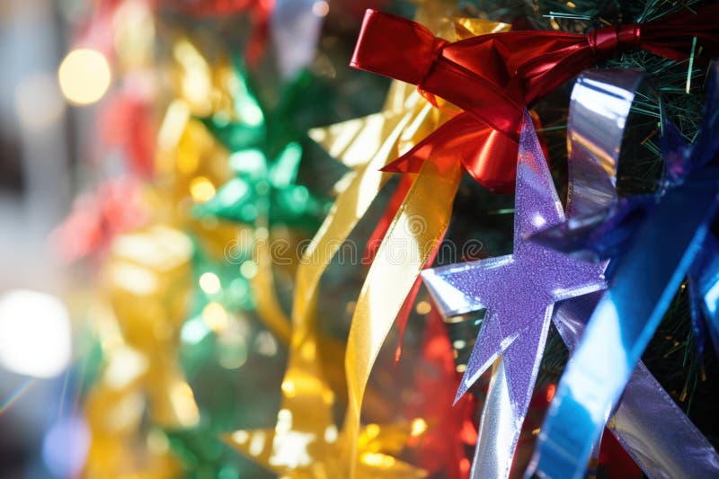 Shiny Ribbon Background. Generative Ai Stock Illustration ...