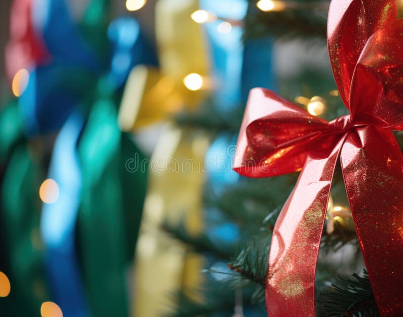 Shiny Ribbon Background. Generative Ai Stock Illustration ...