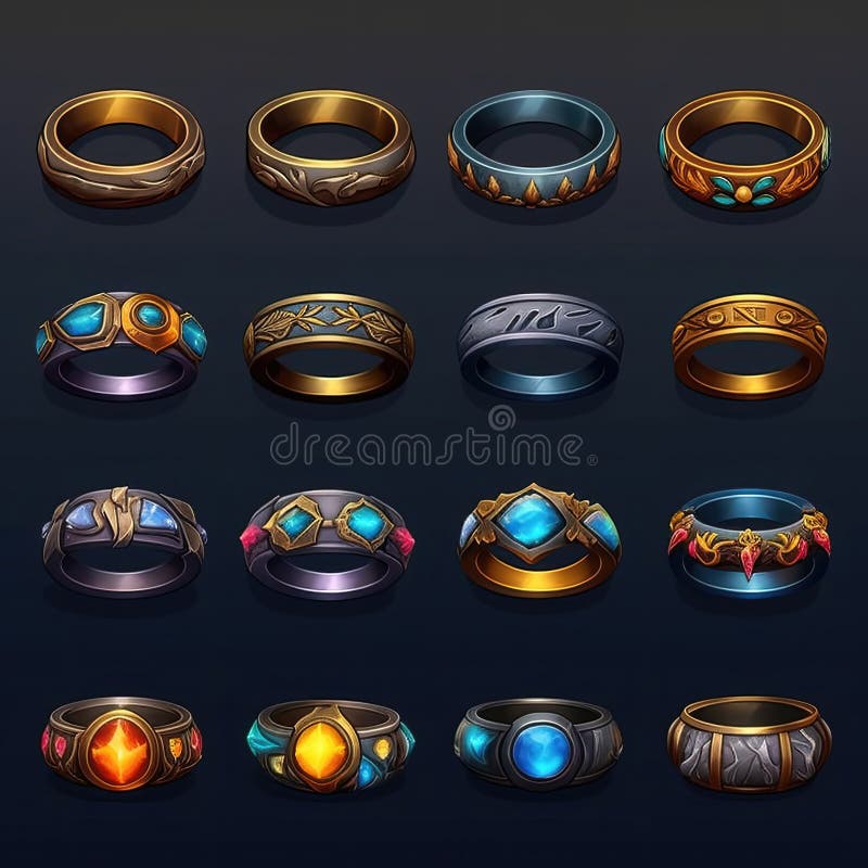 Shiny Ring Circle Game Ai Generated Stock Image - Image of generated ...