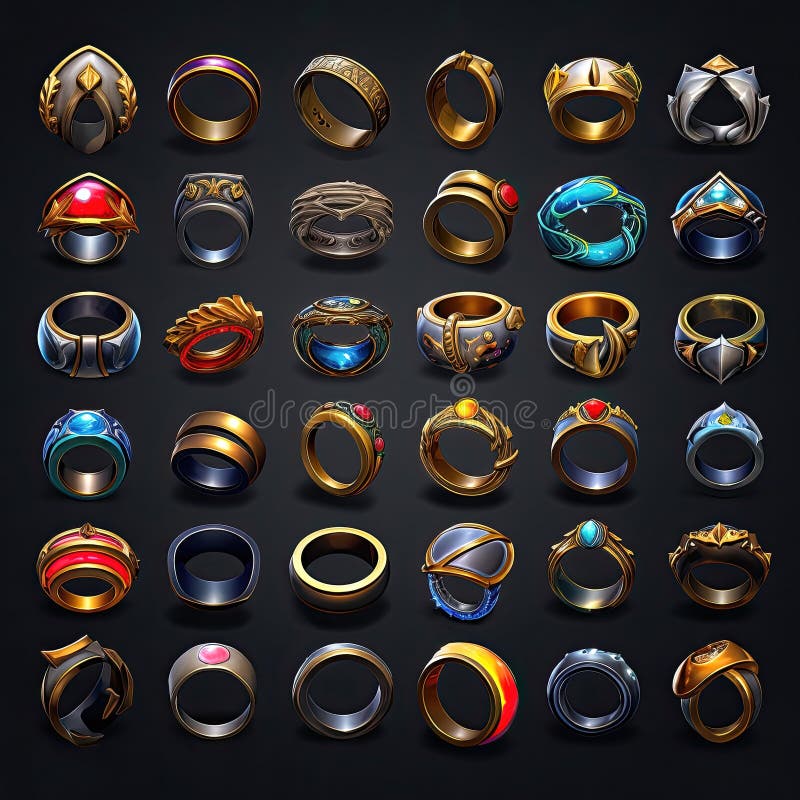Shiny Ring Circle Game Ai Generated Stock Illustration - Illustration ...