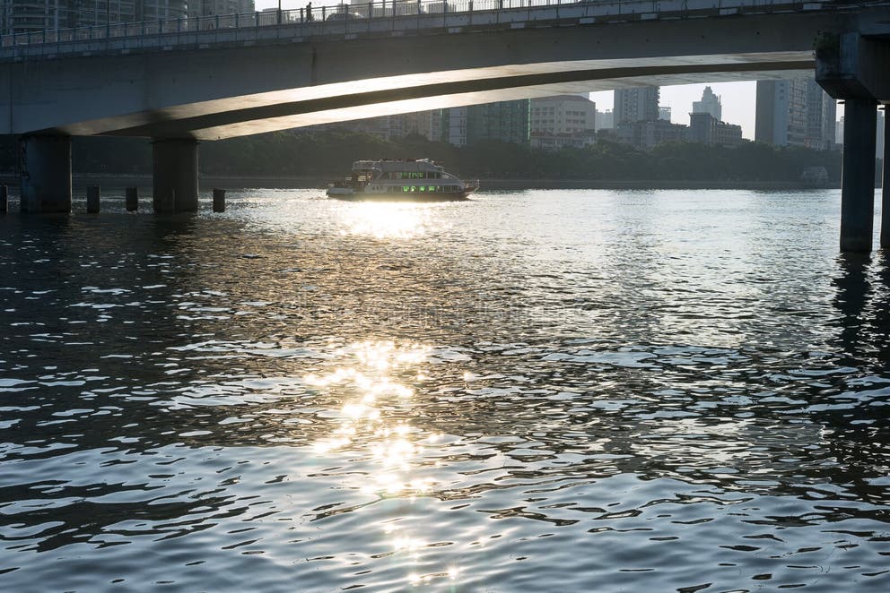 Shiny river stock photo. Image of ship, architecture - 65641126