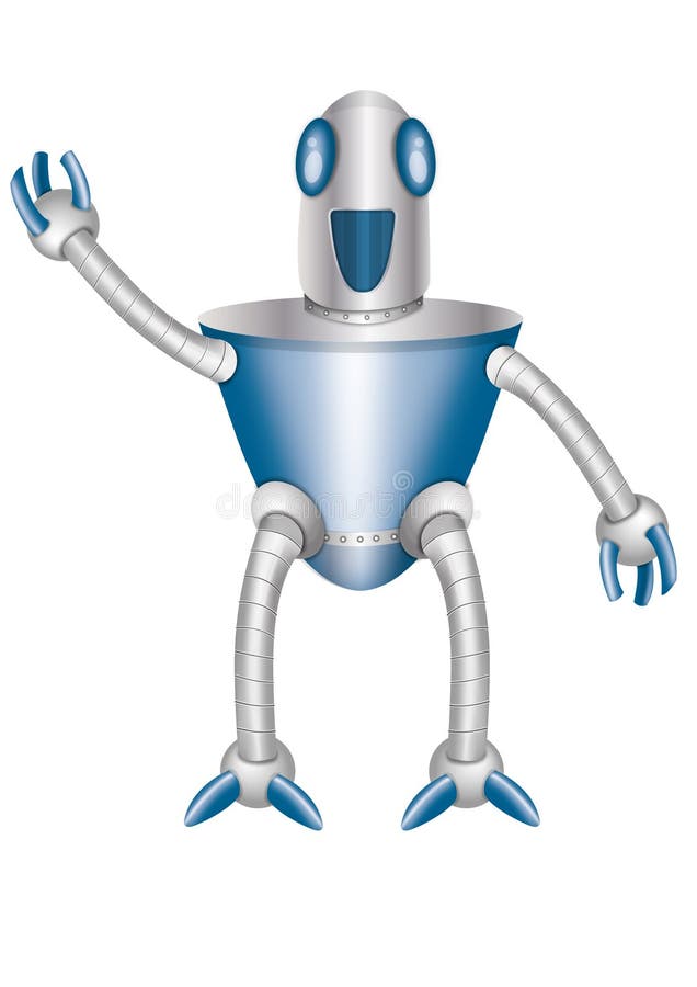 Shiny Robot stock illustration. Illustration of isolated - 41271495