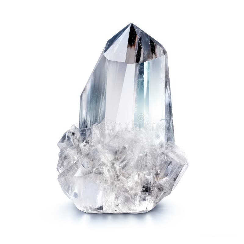 A Shiny Rock Crystal Nugget with a Smooth, Glossy Surface and Clear ...