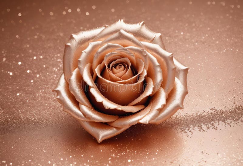 Shiny Rose Gold Background. Dripping Glitter Texture Stock Illustration ...