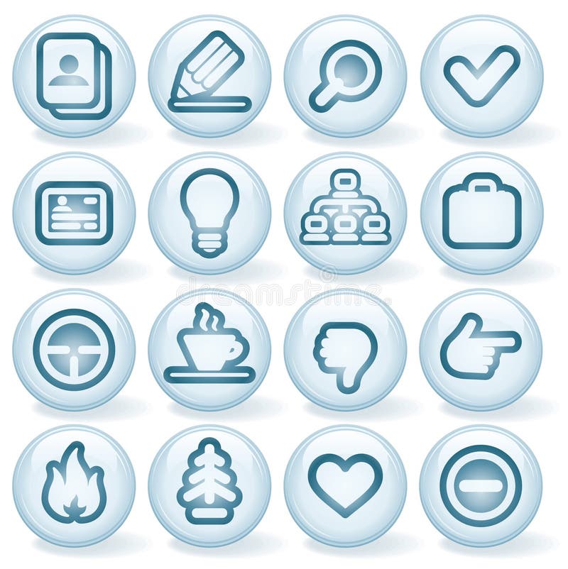 Shiny Round Icons #1 stock vector. Illustration of contour - 24716362