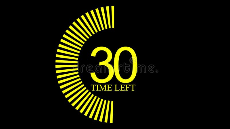 Shiny Round Time Code Number Left Stock Footage - Video of design ...