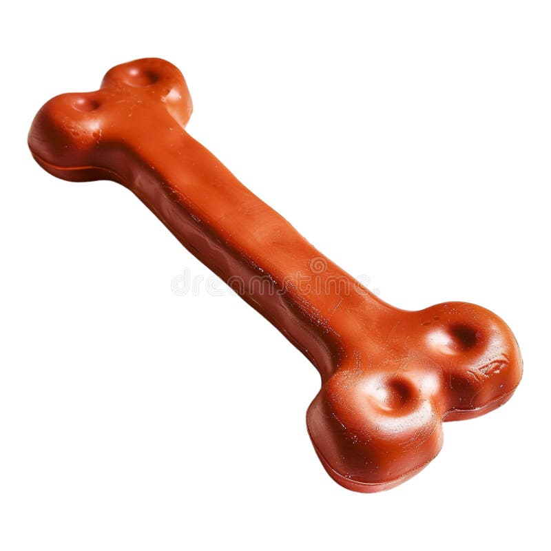 Shiny Rubber Dog Bone on Transparent Background - Ai Generated Stock ...