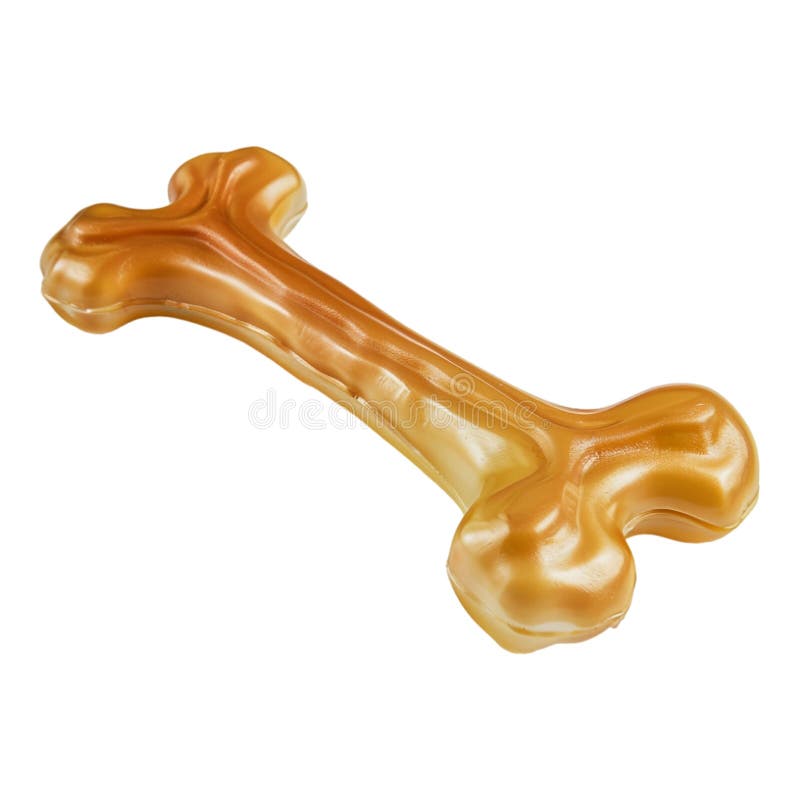 Shiny Rubber Dog Bone on Transparent Background - Ai Generated Stock ...