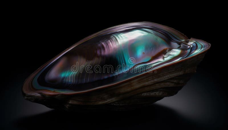 Shiny Seashell Souvenir, Beauty in Nature Pattern Generated by AI Stock ...