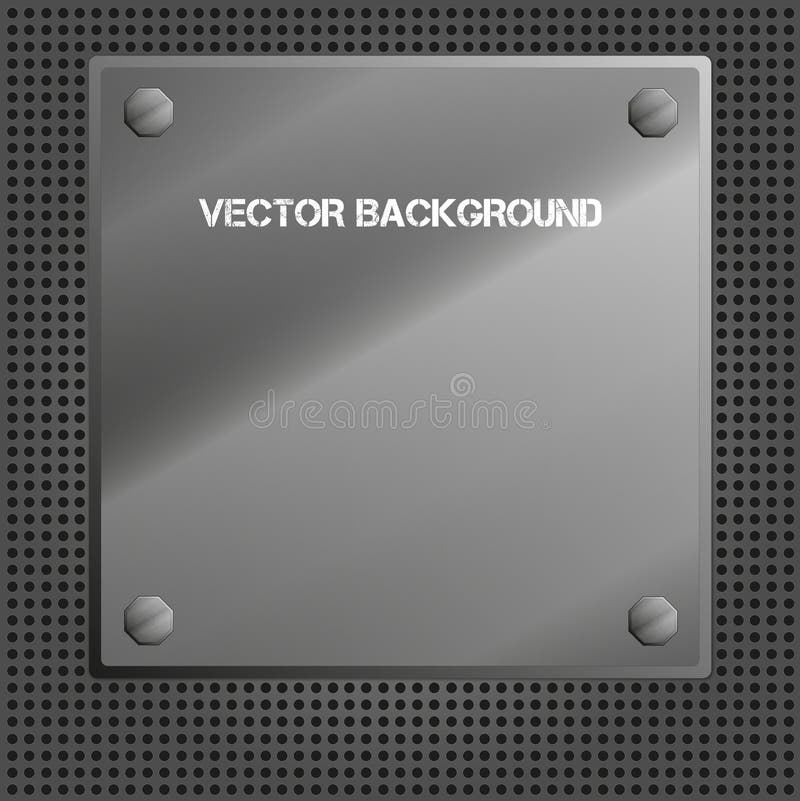 Shiny sheet metal stock vector. Illustration of engineering - 87787902