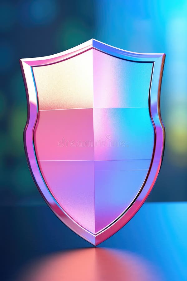 A Shiny Shield Placed on Top of a Table. Can Be Used As a Symbol of ...
