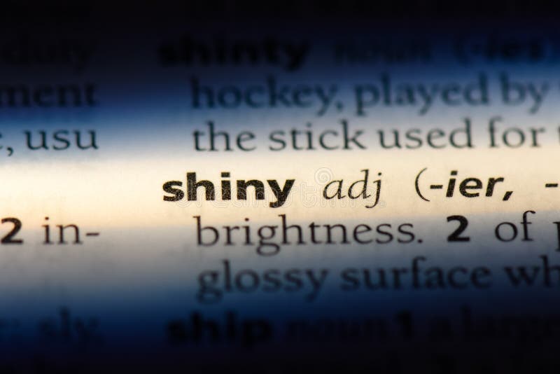 Shiny stock photo. Image of english, paper, closeup - 126618858